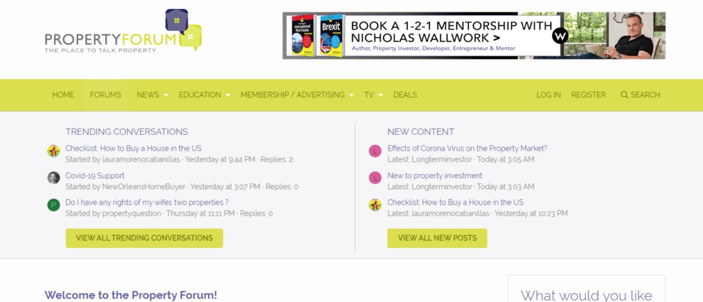 Property Forums And Discussion Boards To Help With Property